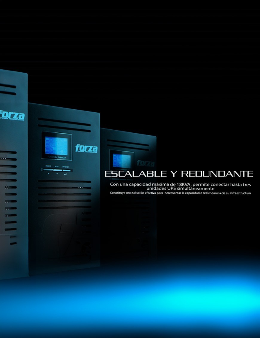UPS Forza FDC-103K 3000W 3000VA 120V LCD USB 9Ah - Ticomer
